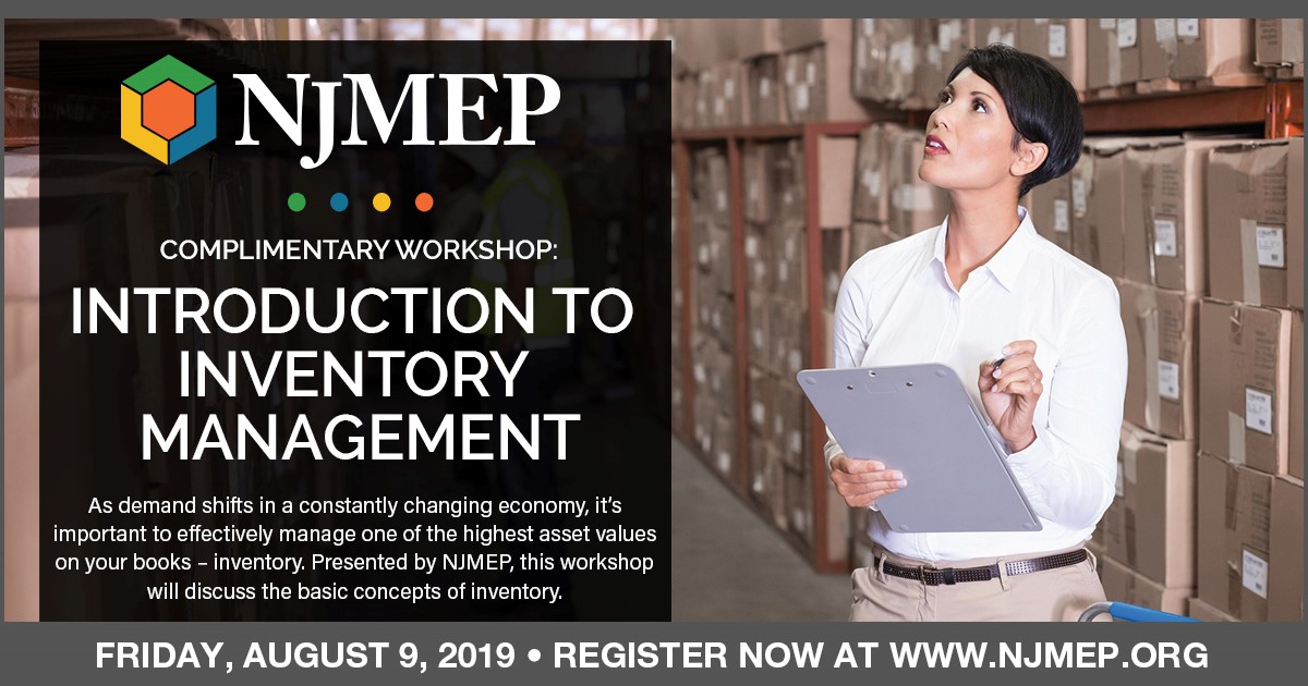 Introduction to Inventory Management - Complimentary Workshop - NJMEP