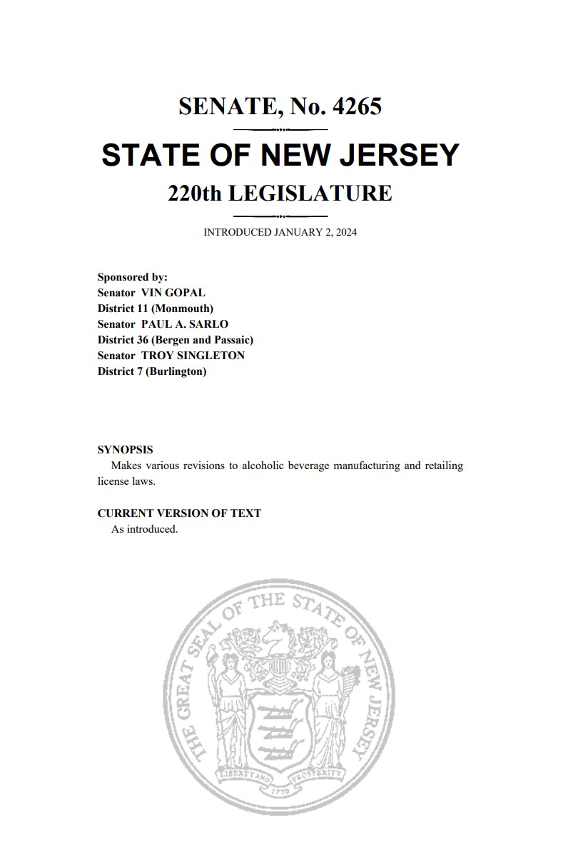 A New Brew for New Jersey: Overhauling Liquor License Laws - NJMEP